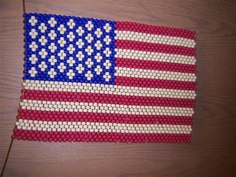 Beaded American Flag Class Project