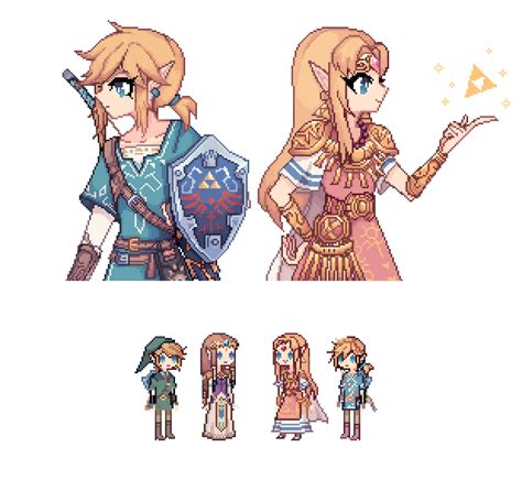 Pixel Art Princess Zelda