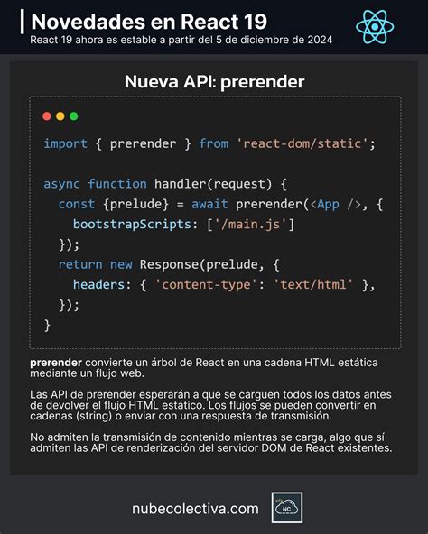 Nueva Api Prerender En React 19
