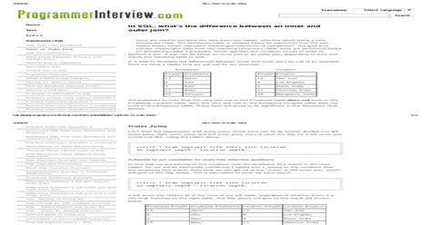 Download Pdf Sql Inner Vs Outer Joins