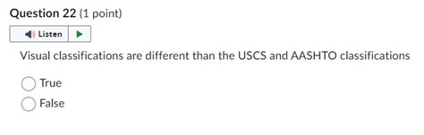 Solved Visual Classifications Are Different Than The Uscs