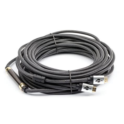 Кабель Atcom Hdmi Hdmi 15 метрів High Speed Metal Gold в чохлі пакет Atcom Ua