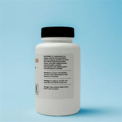 Fish Zithro Azithromycin 250mg 30 Tablets Treat Fin Rot Gill