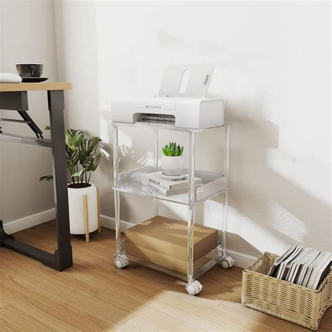 Hmyhum Acrylic Printer Stand 3 Tier Clear Printer India Ubuy