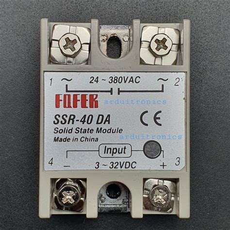 solid state relay ssr 40da arduino raspberry pi nodemcu iot