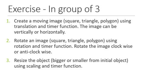 Solved 1 Create A Moving Image Square Triangle Polygon