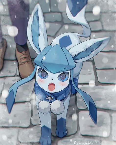 Glaceon Pokemon Drawn By Kaminokefusa Danbooru