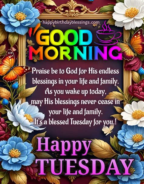 Tuesday Blessings Images With Beautiful Quotes And Prayers