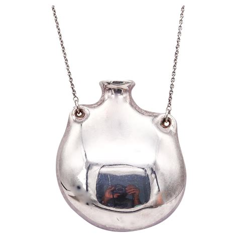 Tiffany And Co 1977 Elsa Peretti Large Freeform Open Bottle Necklace