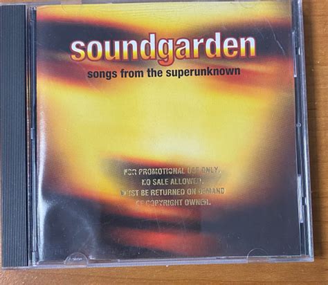 Soundgarden Songs From The Superunknown Cd Ep Promo 1995