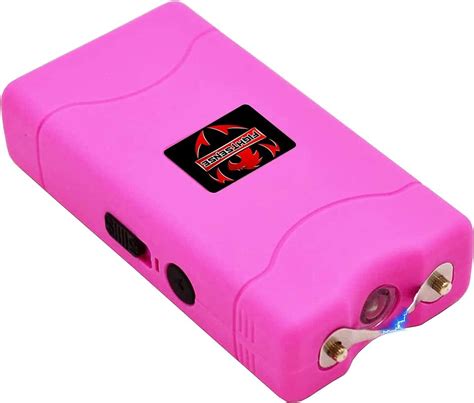 Self Defense Stun Gun With Led Flashlight And 10mv Max Power Rechargeable