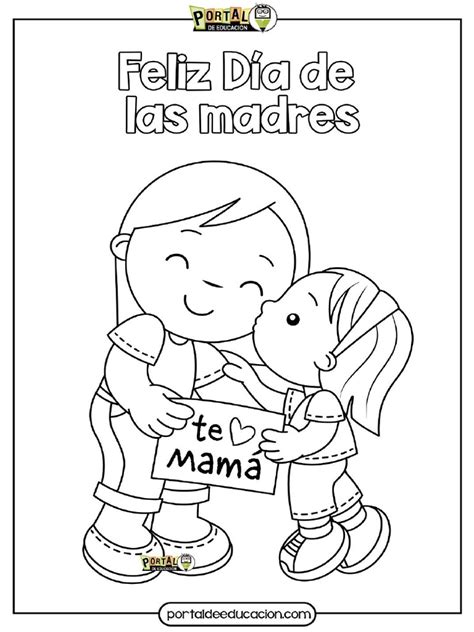 Feliz Dia De Madre Para Colorear 20230422192620 Strong