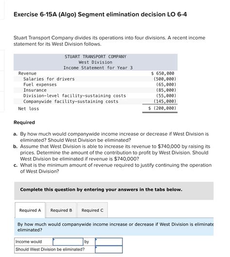solved exercise 6 15a algo ﻿segment elimination decision
