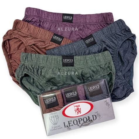 Jual Alzura - Celana Dalam Pria Isi 3 Pcs - Mens Brief - Leopold Original | Shopee Indonesia