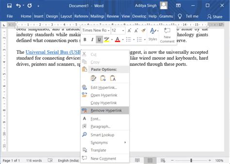 5 Ways To Remove Hyperlinks From Microsoft Word Documents