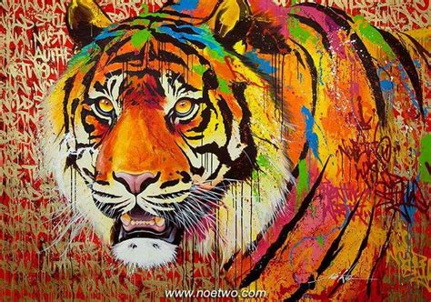 Wild Tiger Graffiti Art By Noe Two