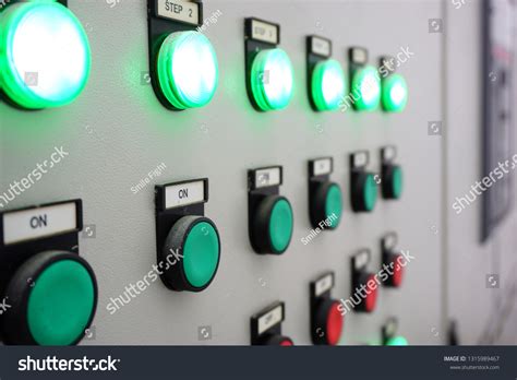 Closeup Electric Control Panel Push Buttons Stock Photo Shutterstock