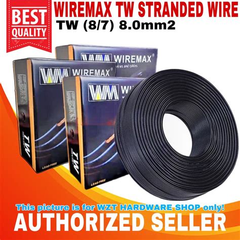 Wiremax Tw Stranded Wire 14 7 2 0mm And12 7 3 5mm 10 7 5 5mm 8 7 8