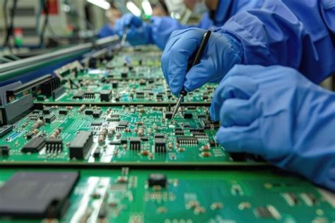 Premium Photo Female Workers Assembling Circuit Boards In High Tech Factory