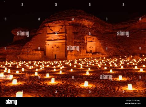 Geography Travel Saudi Arabia Illuminated Nabataeer Graeber At