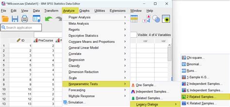 Wilcoxon Signed Rank Test In Spss Ez Spss Tutorials