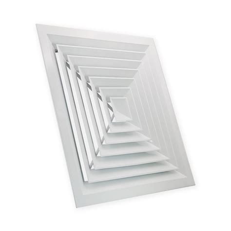 customized aluminum high quality square diffuser 4 way hvac system air