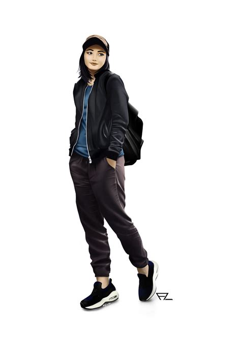Girl Illustration 12 Backpack Girl Fly Zefree Girl Backpacks