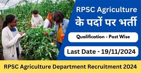 Rpsc Agriculture Department Admit Card 2025