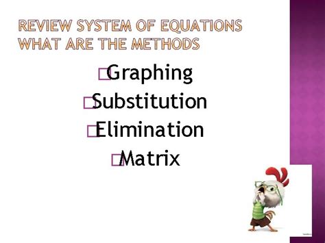 Graphing Calculator Graphing Substitution Elimination Matrix One solutions