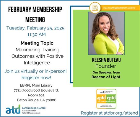 Im Incredibly Honored To Be Speaking At Atd Baton Rouge Chapter This Month I Joined Atd Last