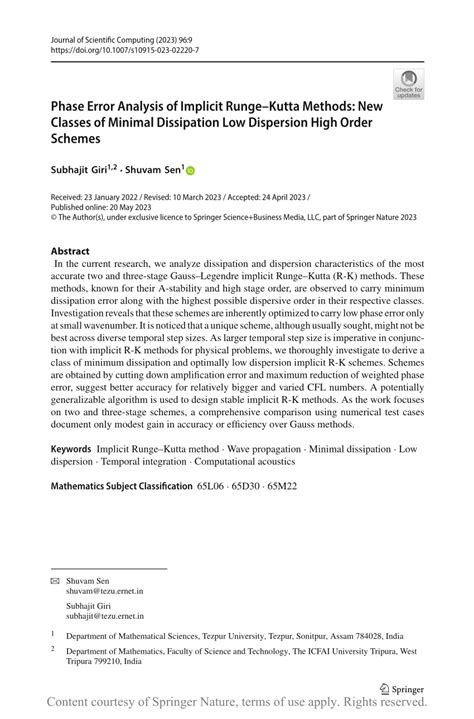 phase error analysis of implicit runge kutta methods new classes of