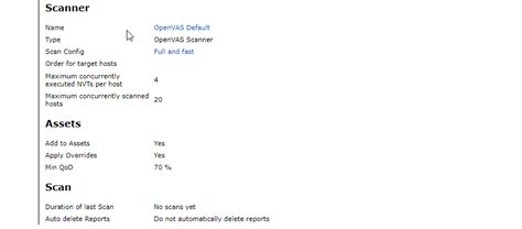 Openvas Does Not Detect New Vulnerabilities Scanning Scan Configuration Greenbone