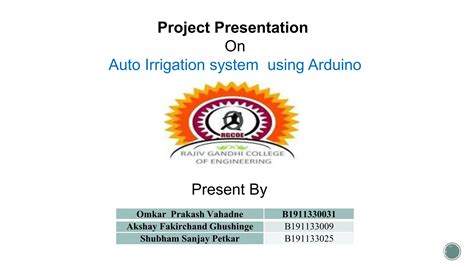 auto irregation using arduino pptx