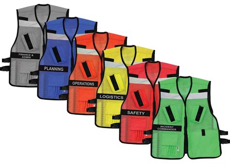 Incident Command Ics Vest Vest1025 Heavy Mesh Identification Ves