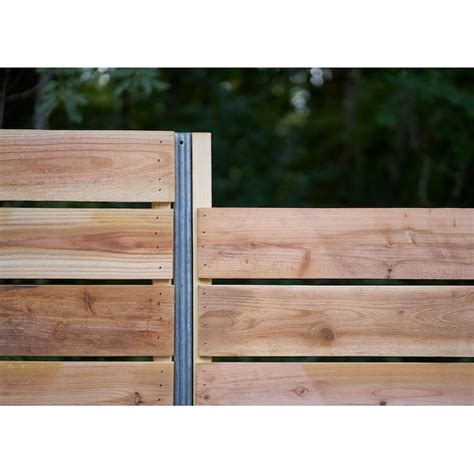 Lifetime Steel Post 8 Ft H X 4 In W Galvanized Steel Post And Rail Yard Line Fence Post In The