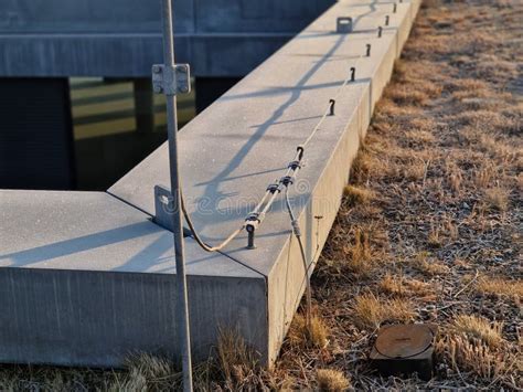 Lightning Conductor Is Used To Protect Buildings From Stock Image