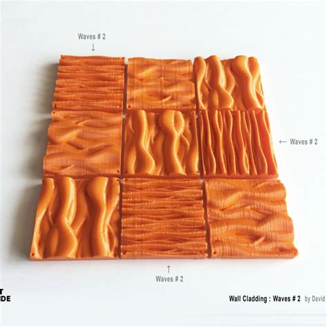 3d Printable Wall Cladding Waves 1 By David Mussaffi 3d Printable Wall Cladding Waves 1 By David Mussaffi
