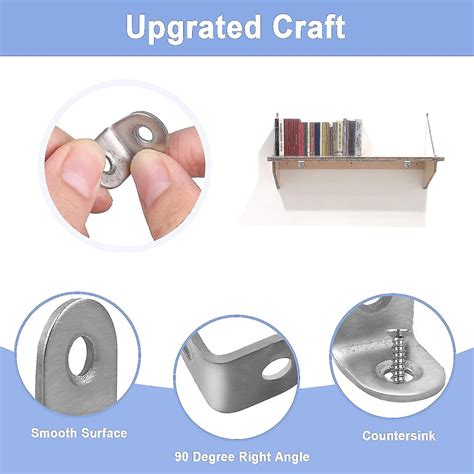 Small Brackets 8pcs L Brackets Small L Shaped Brackets 20mm Right
