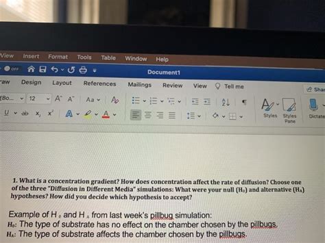 Solved View Insert Format Tools Table Window Help Document1 Chegg Com