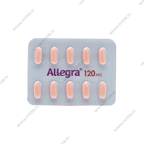 Product Allegra 120mg Tab 10 Tab M108