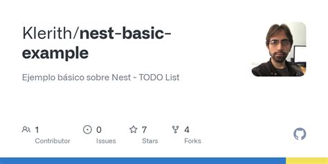 GitHub Klerith nest basic example Ejemplo básico sobre Nest TODO List