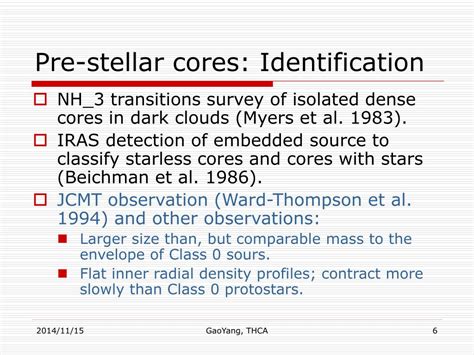 Ppt From Pre Stellar Cores To Protostars The Initial Conditions Of Star Formation Powerpoint