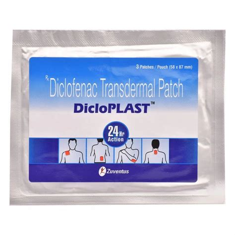 Diclo Patch Dicloplast Transdermal For Back Neck Joint Muscle Pain