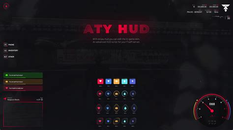 fivem hud ui behance