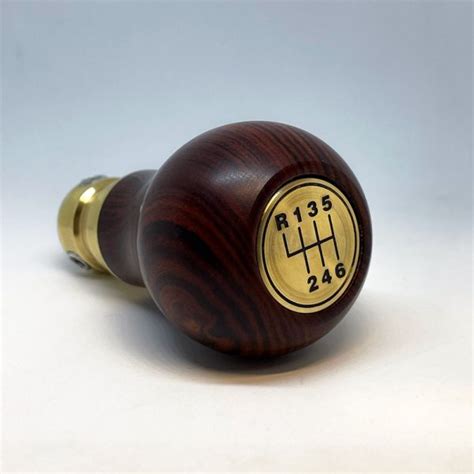 Universal Custom Wood Shift Knob Rosewood With Brass Core 160g