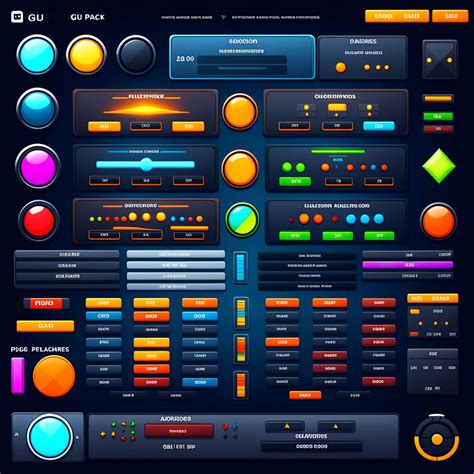 Graphical User Interface Gui Pack For 2d Games Suitable By Mohammed Lamine Playground