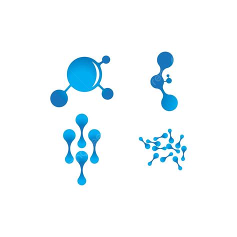 Molecule Logo Connected Chemistry Structure Vector Connected Chemistry Structure Png And