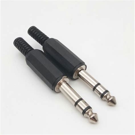 2 10 20pcs 6 35mm 2 3 Pole Audio Jack Plug Headpho Grandado