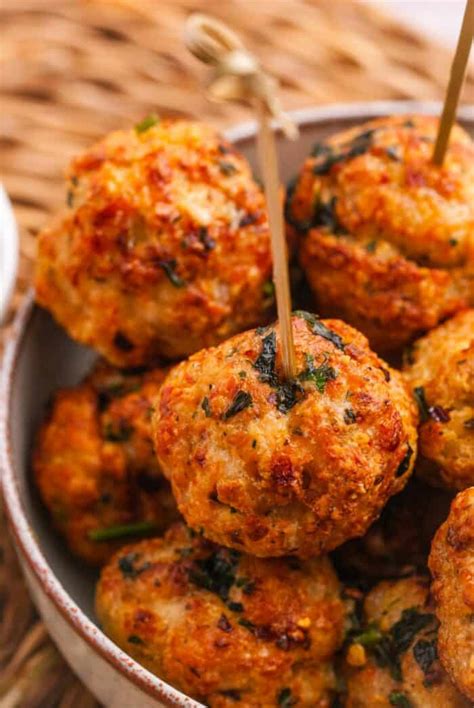Air Fryer Chicken Meatballs