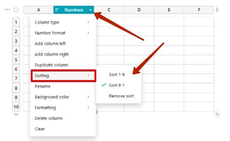 How To Sort Columns In Table Database FuseBase Formerly Nimbus